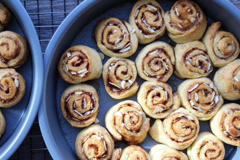 Crescent Roll Almond Cini-Minis with Almond Glaze - Ways to my Heart