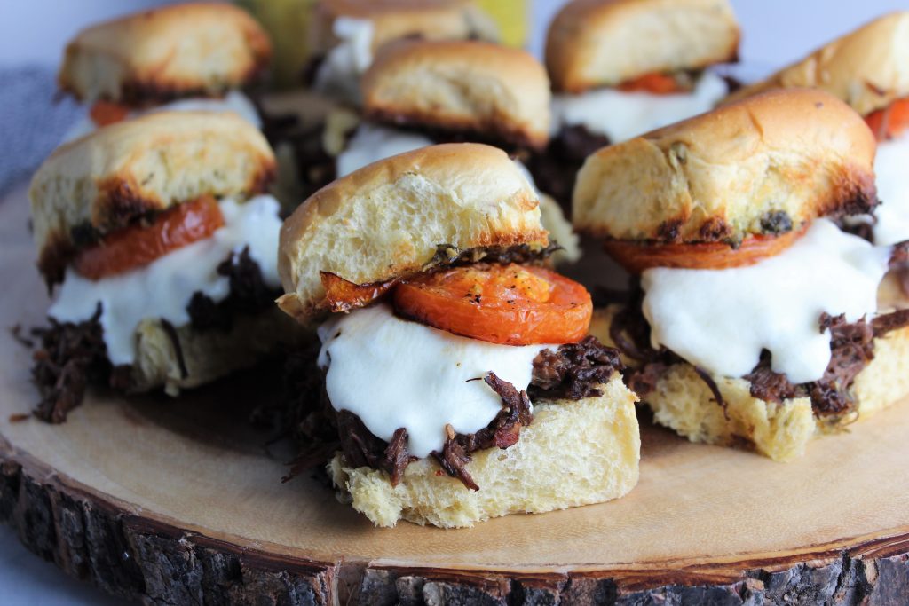 Italian Beef Sliders with Roasted Tomatoes - Ways to my Heart