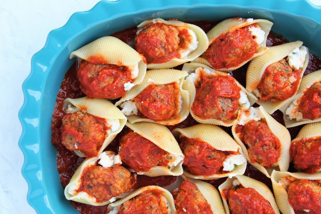 Meatball and Ricotta Stuffed Shells - Ways to my Heart