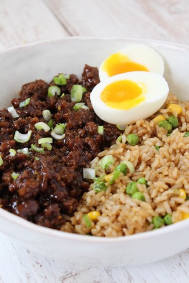 Korean BBQ Inspired Beef Bowls with Fried Rice - Ways to my Heart