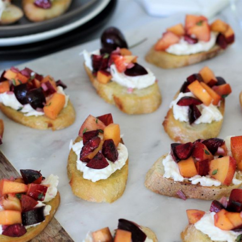 Stone Fruit Crostini - Ways to my Heart